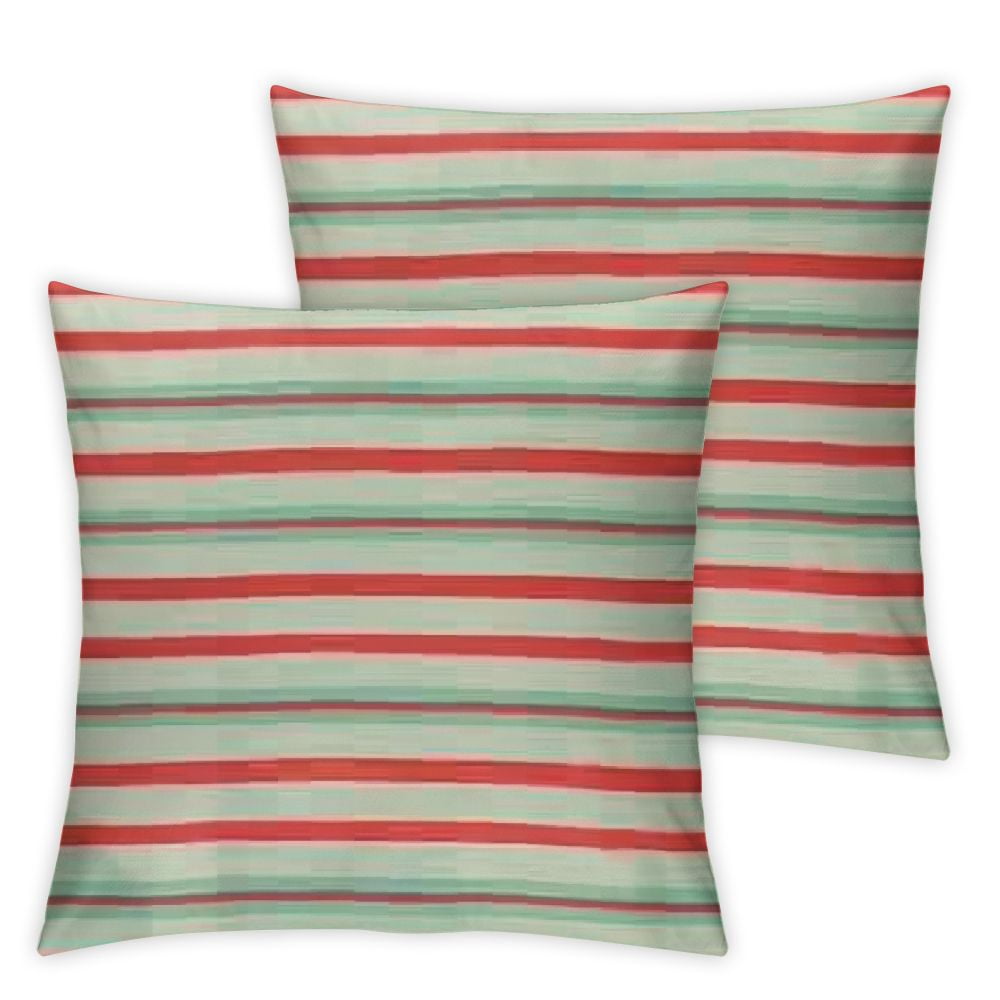 Ullo0ord Retro Throw Pillow Cover Striped Pattern with Thick and Thin ...