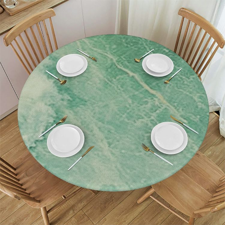 Ullo0ord Round Table Cover Marble Texture Pattern,Table Cloth Cover ...