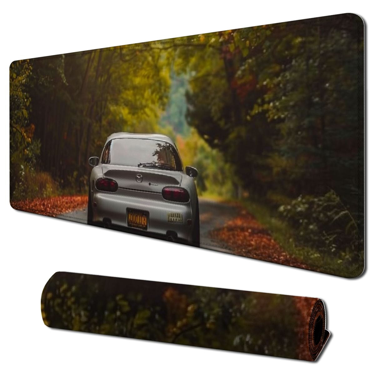 Ullo0ord Rx7 Car White Classic Modification Large Gaming Mouse Pads Non ...