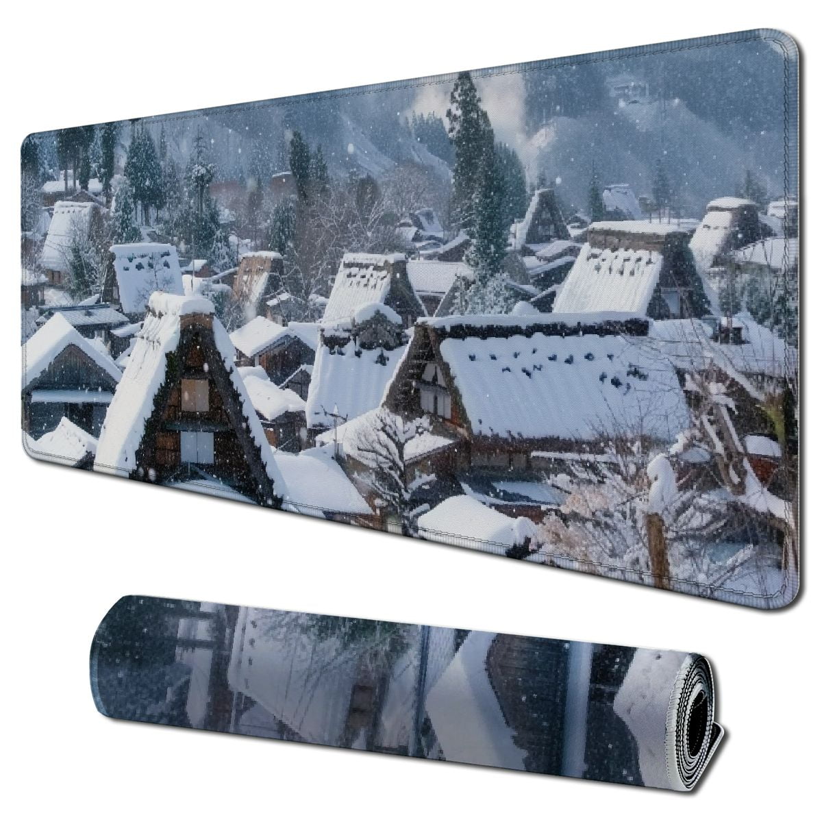 Ullo0ord Snow Landscape Japanese Art Gaming Mouse Pad - Walmart.com