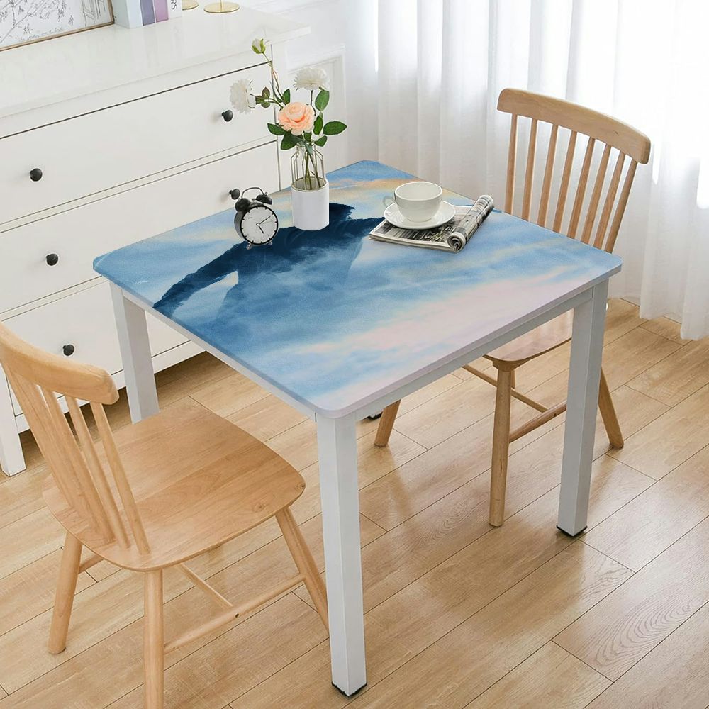 Ullo0ord Sport Square Table cove, Heroic Shaped Rugby Player Silhouette ...