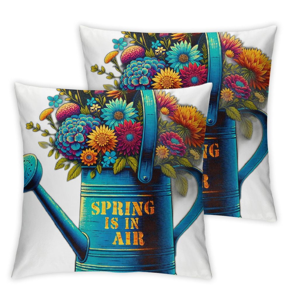 Ullo0ord Spring Pillow Covers Spring is in The Air Throw Pillowcase ...