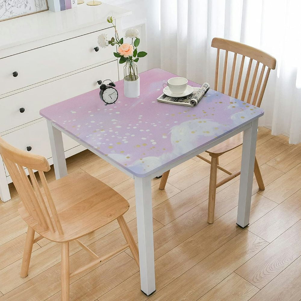 Ullo0ord Square Fitted Tablecloth, Style , Elastic Edge, Can Wipe ...