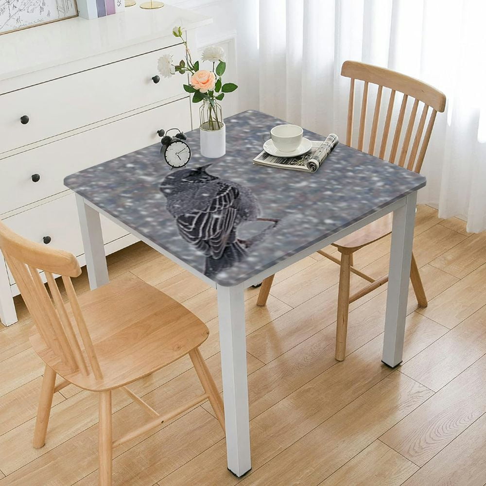 Ullo0ord Square Fitted Tablecloth, Style Texture, Elastic Edge, Can ...