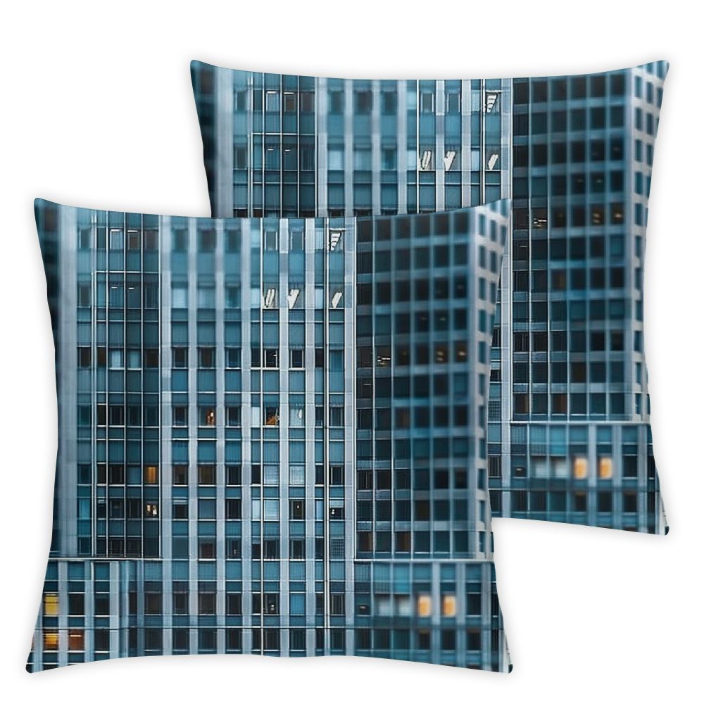 Ullo0ord Throw Pillow Cover Tower Building Modern Architecture ...