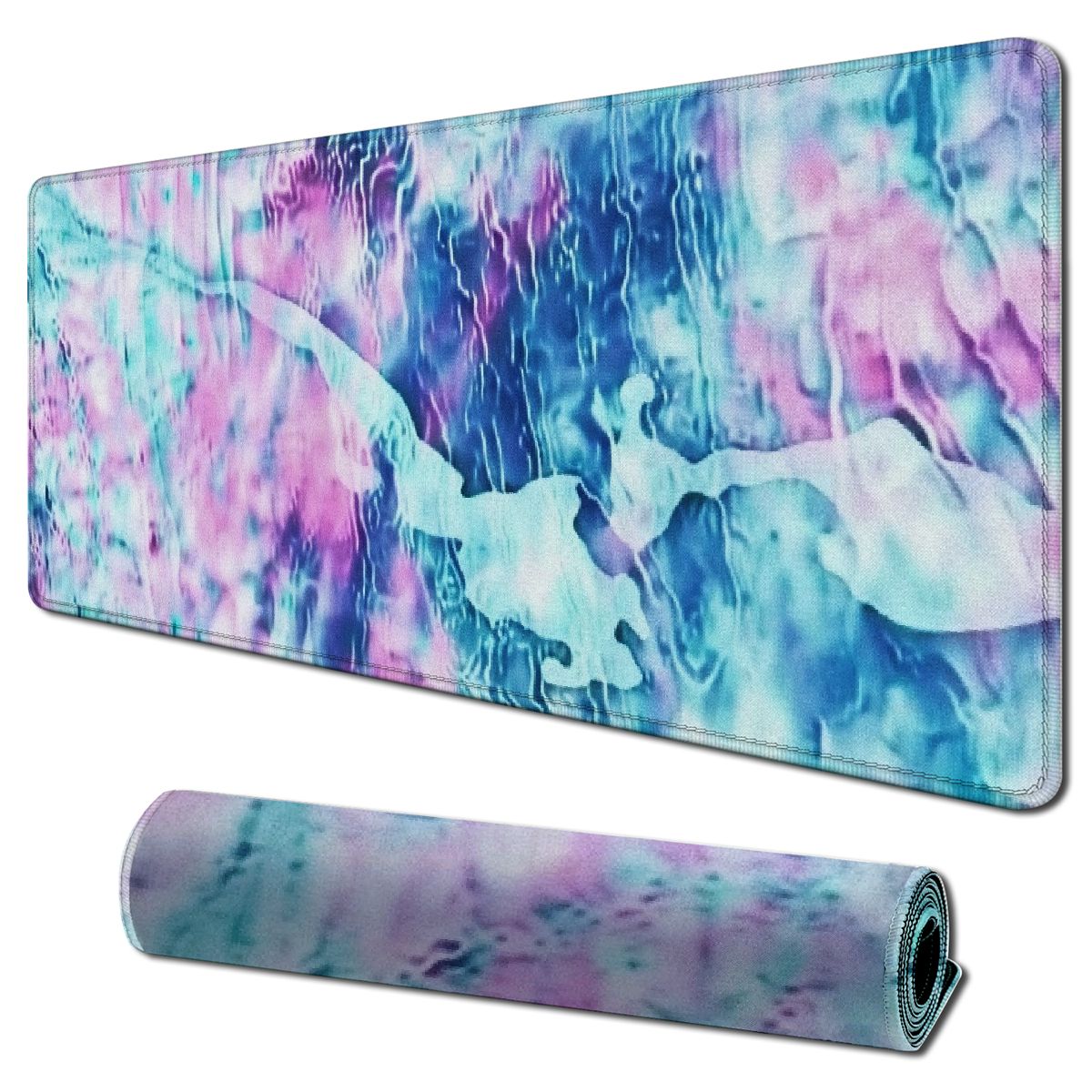 Ullo0ord Tie Dyes Desk Mat Cute Desk Decor Mouse Pad Large Desk Pad ...