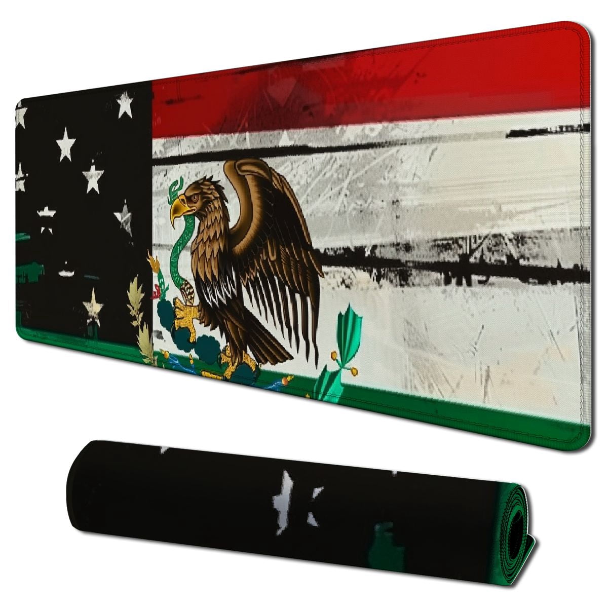 Ullo0ord USA Flag Desk Mat Protector Non-Slip Mouse Pad Waterproof for ...