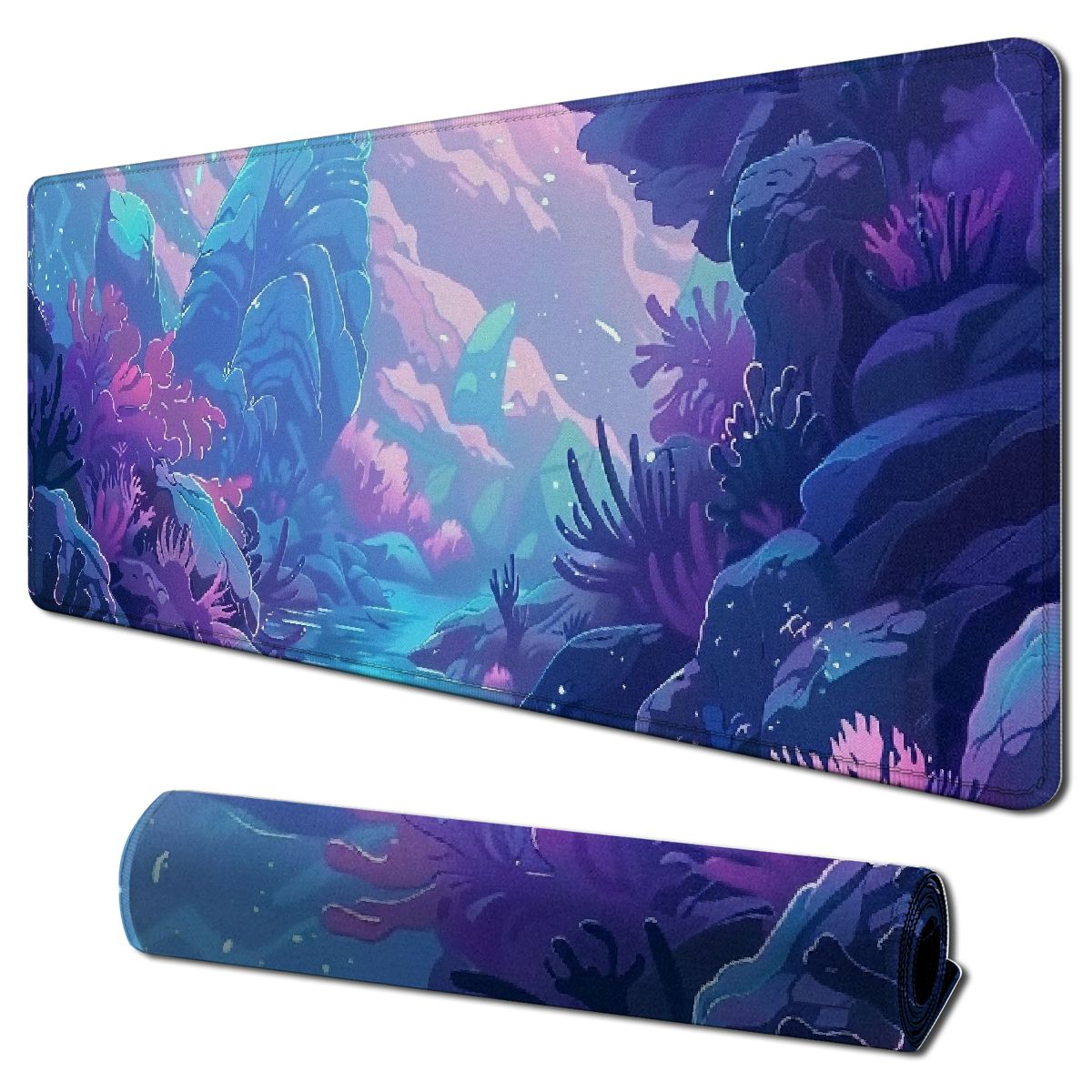 Ullo0ord Underwater Coral Species Desk Mat Mouse Pads Extended Desk Pad ...