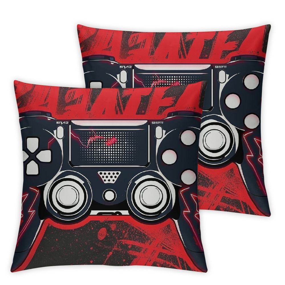 Ullo0ord Video Game Pillow Covers Modern Game Controller Print Pillow ...