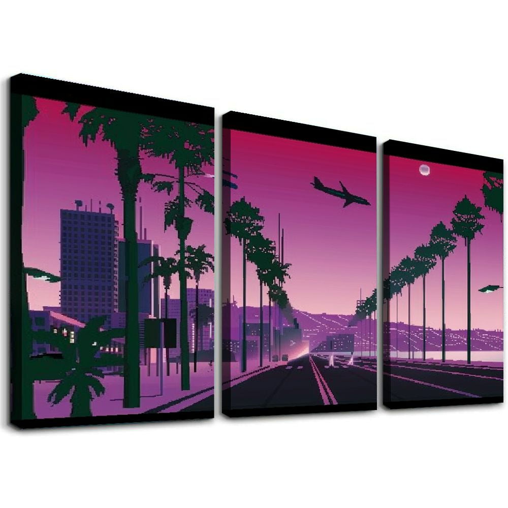 Ullo0ord Vintage Modern Landscape Painting Pop Style Poster Hiroshi ...