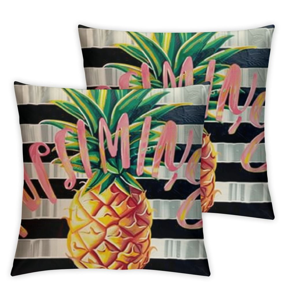 Ullo0ord Vintage Pineapple Home Décor Spring Summer Decorative Pillow ...