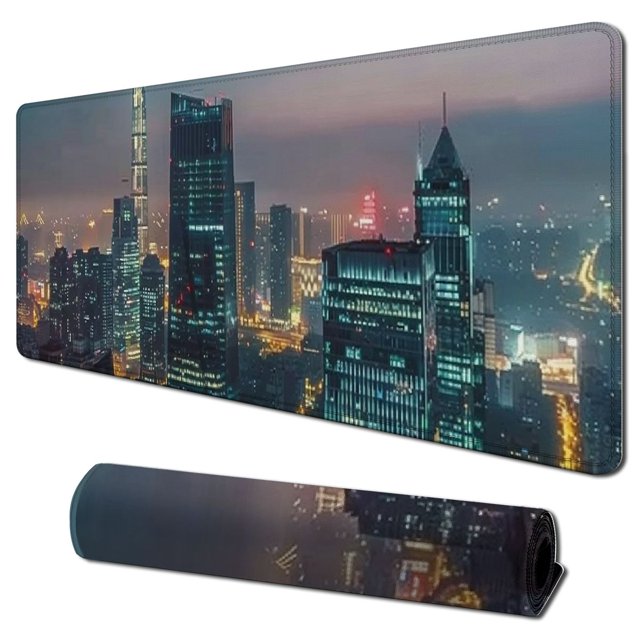 Ullo0ord Wall Art International Trade Center Night View Poster Mouse ...