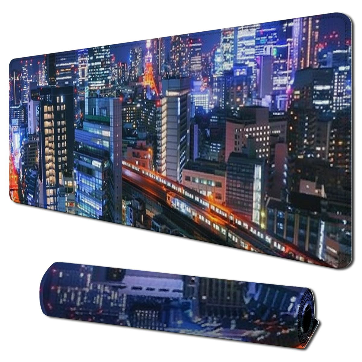 Ullo0ord Wall Art Tokyo Cityscape Poster Large Mouse Pad for Desk ...