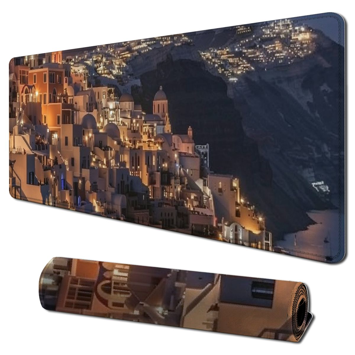 Ullo0ord Wall Art of Oia Town in Gaming Mouse Pad - Walmart.com