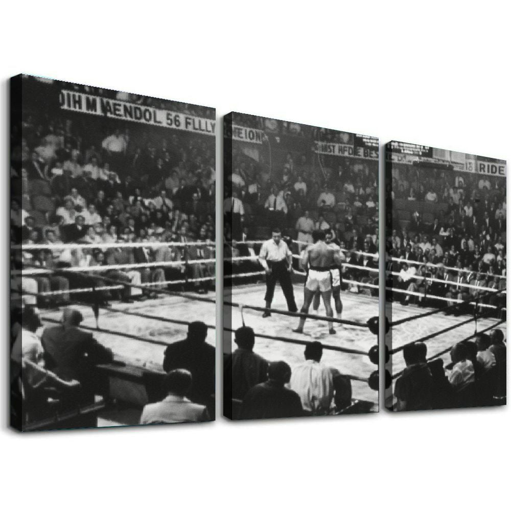 Ulloord American Legion Post Indoor Arena Boxing Match Black And White ...