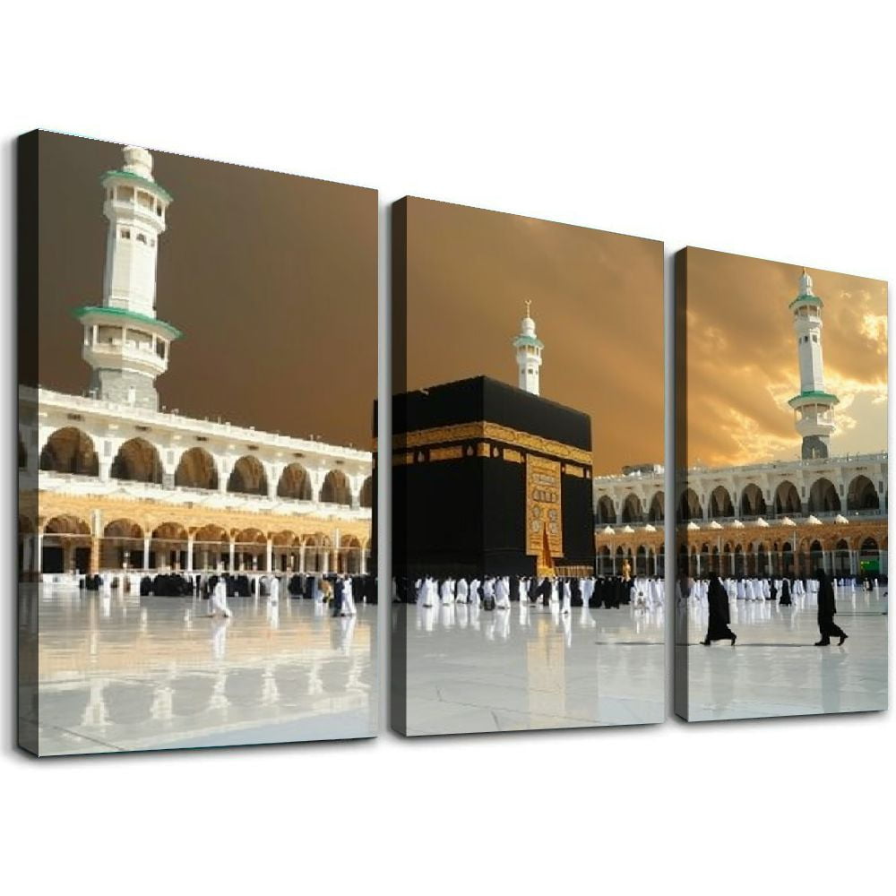 Ulloord Architectural Art Posters Great Mosque of Mecca Landscape ...