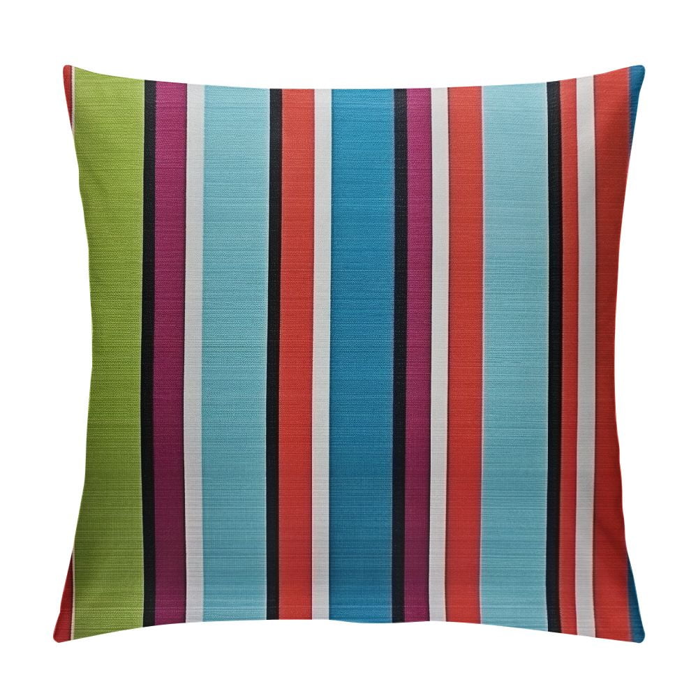 Ulloord 12 X 12 Carousel Confetti Corded Decorative Pillow Striped ...