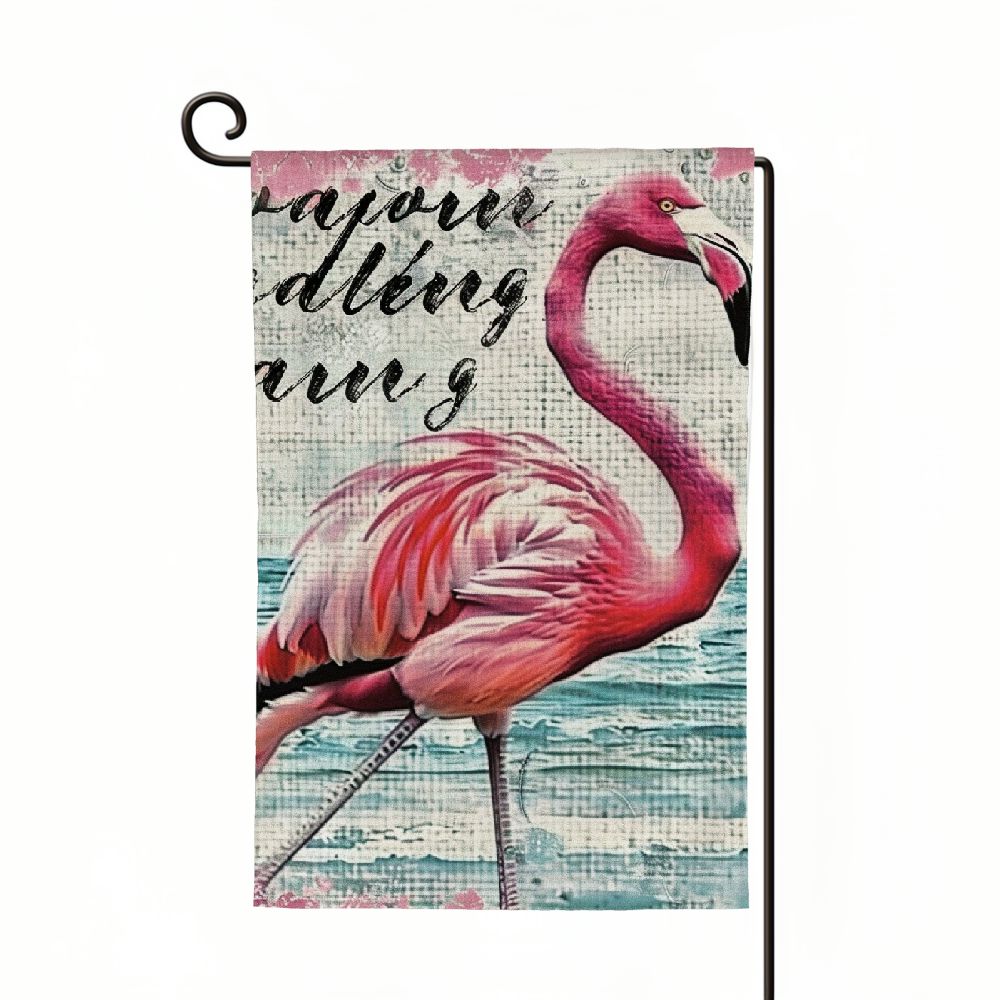 Ulloord Flag Decor Cute Bird in A Flock of Summer Burlap Banner Flags ...