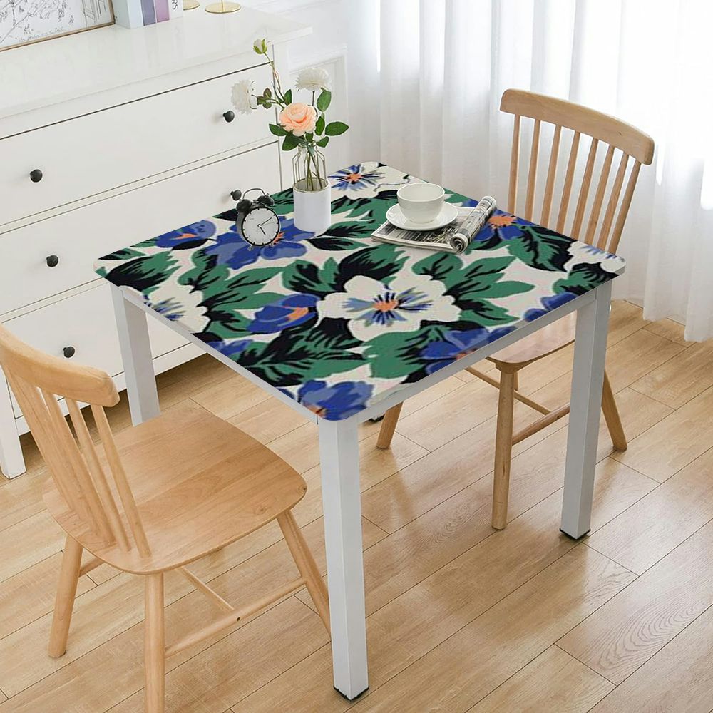 Ulloord Flower Round Table Cloth, Flower Style Texture, for Dining ...