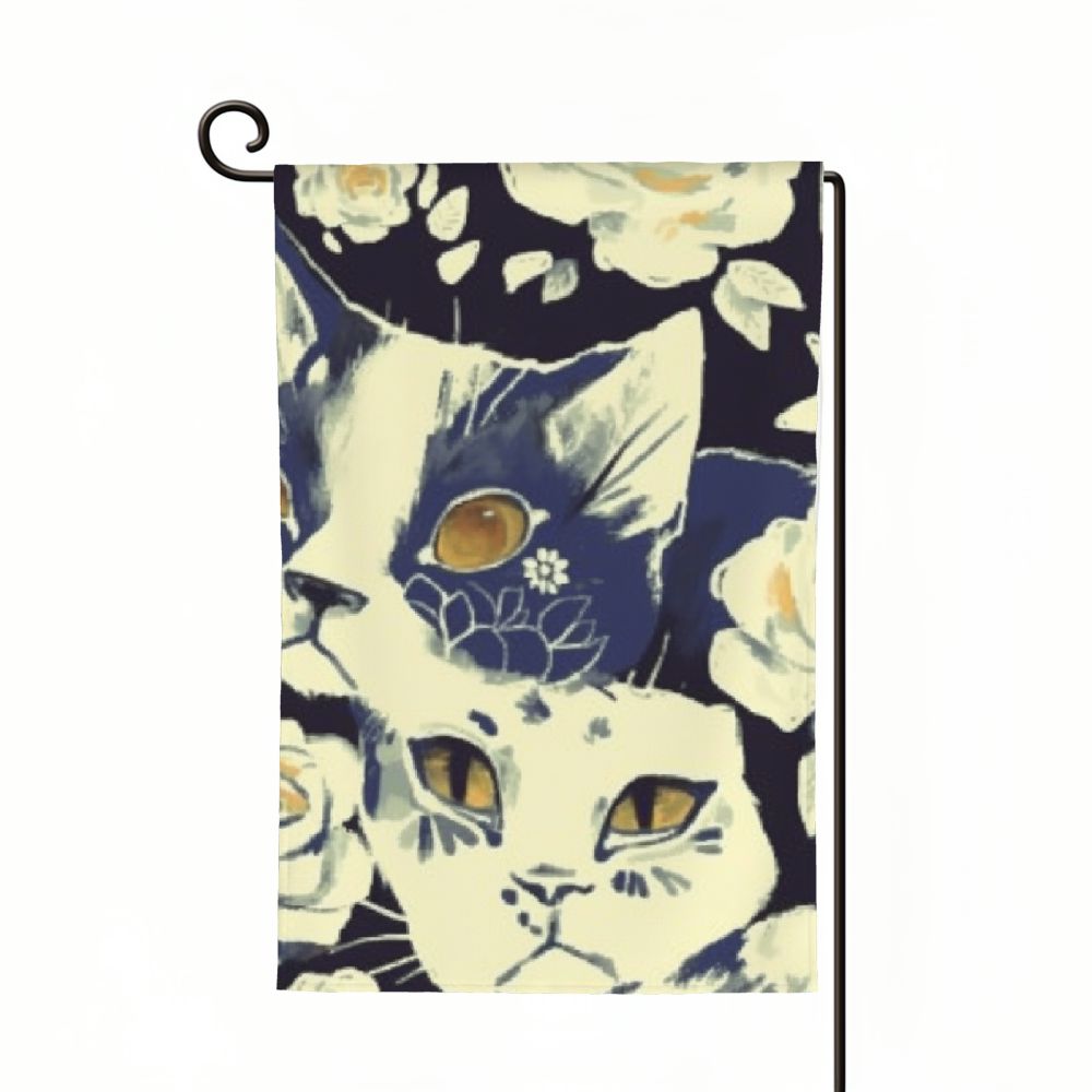 Ulloord Fox Skull Totem Garden Flag Double Sided Vertical Yard Flag ...