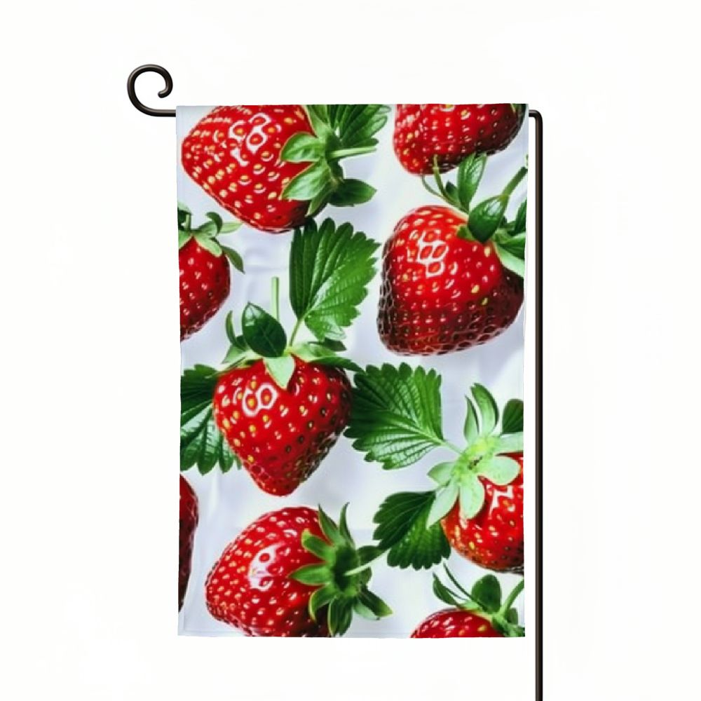 Ulloord Fruit Strawberry Garden Flag Double Sided Vertical Yard Flag ...