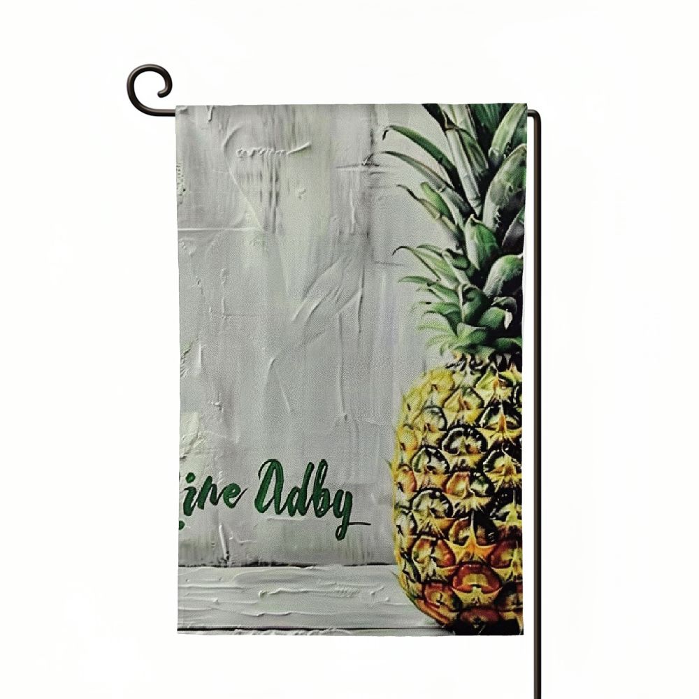 Ulloord Garden Flags, Retro Pineapple on Wood Garden Flag, Yard Decorations Outdoor, Garden ...