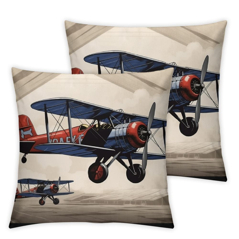 Ulloord Going Away Party Throw Pillow Cushion Cover, Airplane-Poster ...