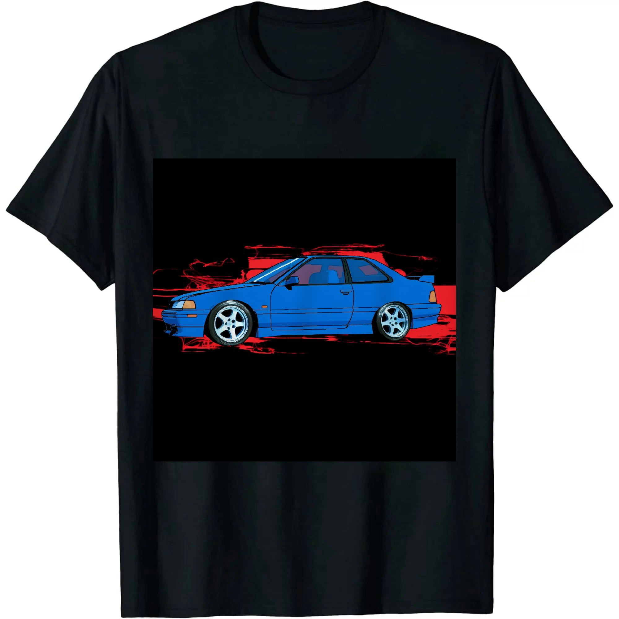 Ulloord JDM Car EK SI Electron Blue Coupe T-Shirt - Walmart.com