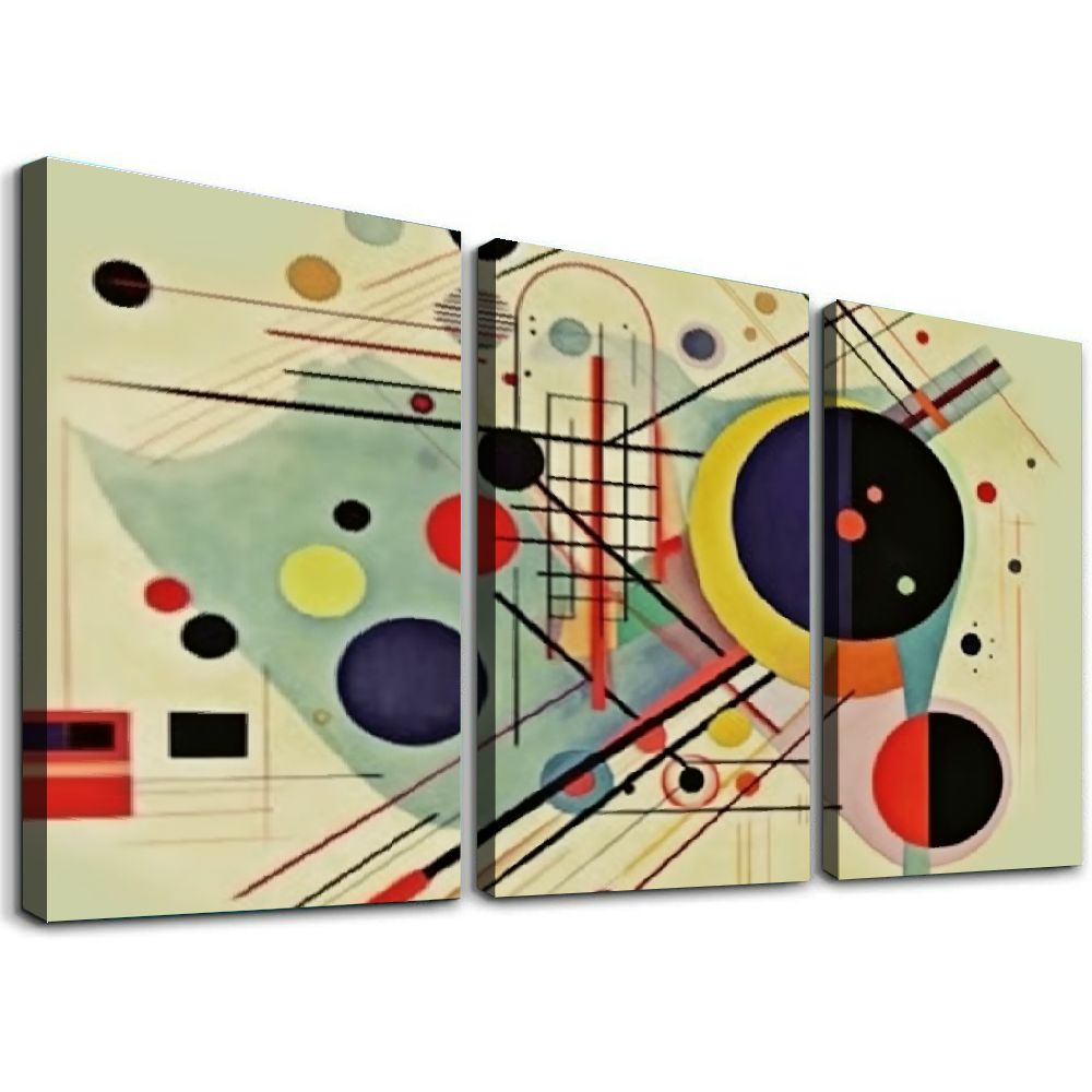 Ulloord Kandinsky Abstract Wall Art. Print Stretched over for Wall ...