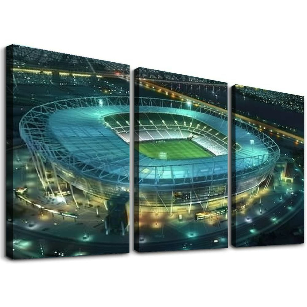 Ulloord Manchester City Etihad Stadium Art Poster Wall Art Canvas ...