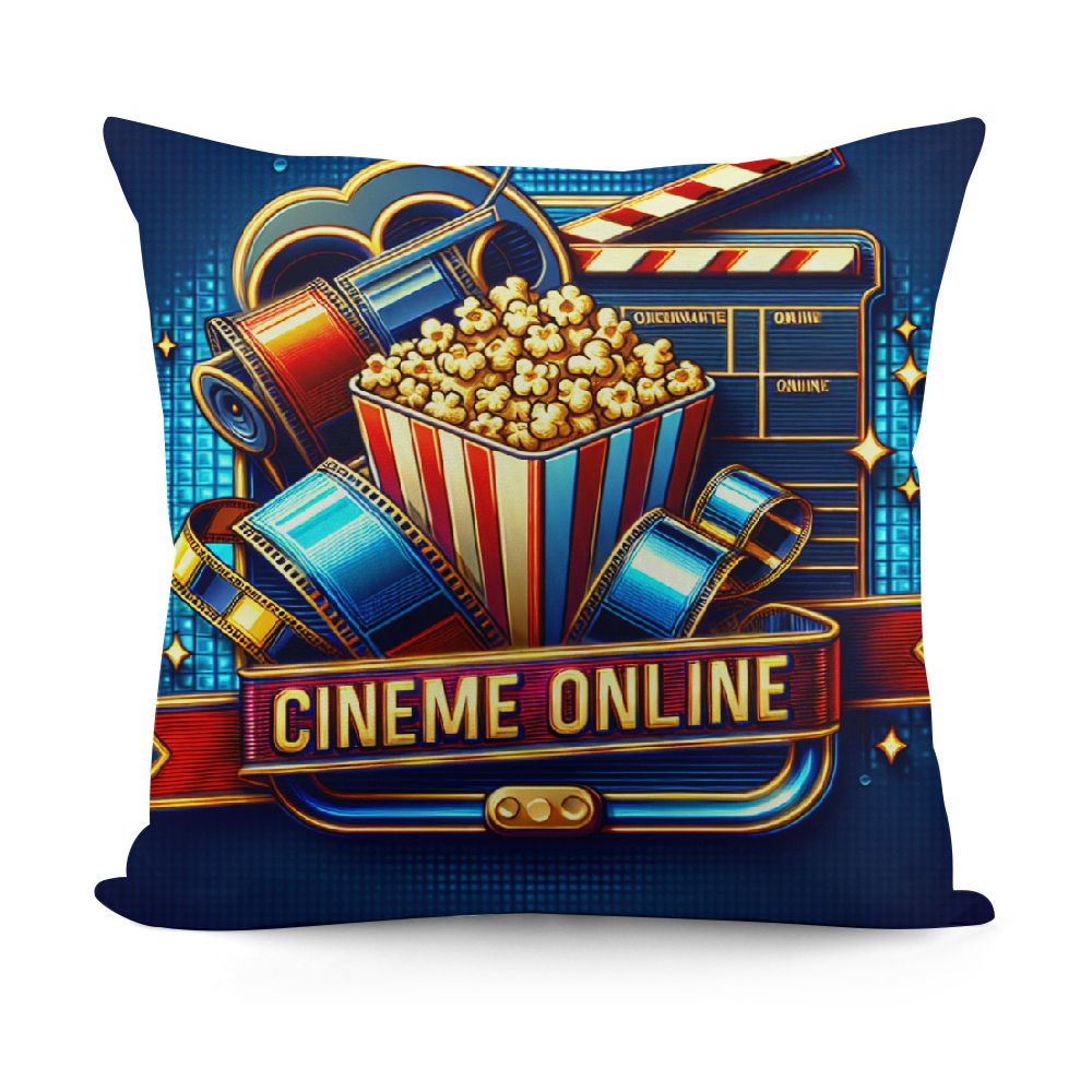 Ulloord Movie Theater Decor Throw Pillow Covers for Bed Sofa, Movie ...