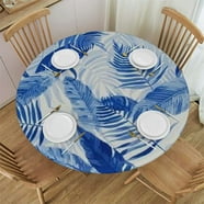LAMINET Deluxe Elastic Table Cover - Waterproof, Small Round, Fits up ...