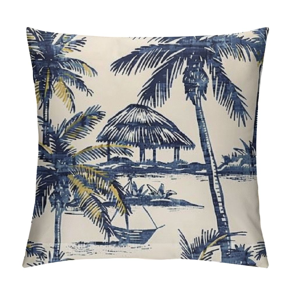 Ulloord Palm Trees Pillow Cover, Modern Throw Pillow Cover, Decorative ...