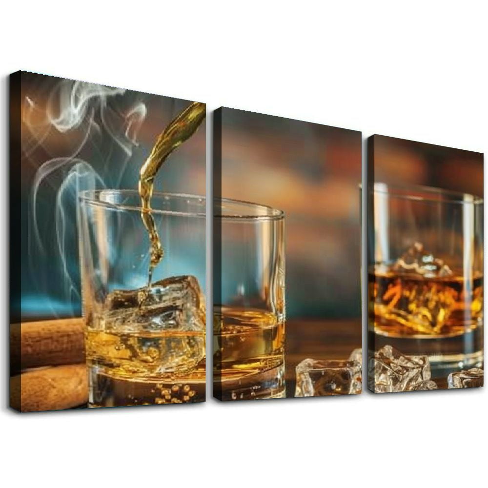 Ulloord Posters Cigarettes Wall Art for Men's Room Decoration Canvas ...