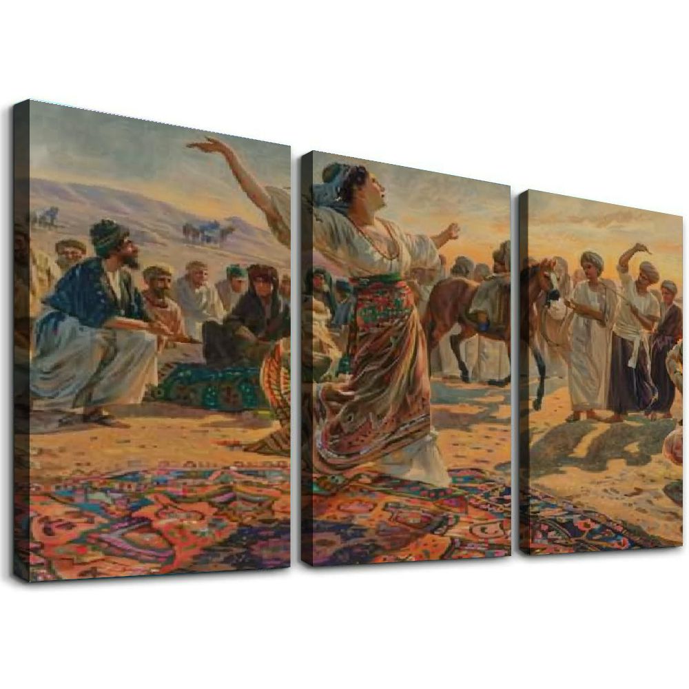 Ulloord Retro Dance Poster of Egyptian Art Otto Pirni's Oriental Dance ...