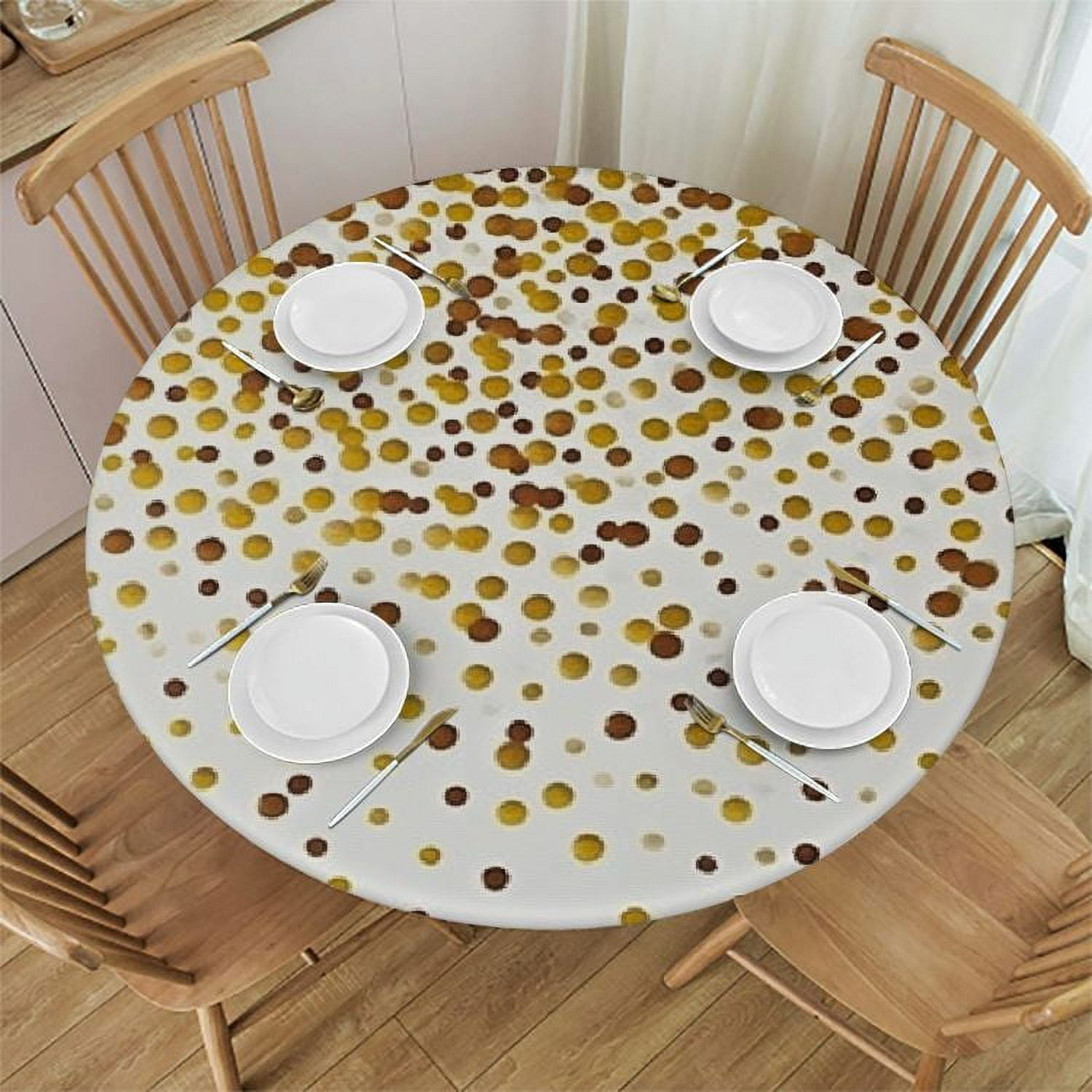 Ulloord Round Tablecloth, Abstract Tablecloth for Side Table, Party ...