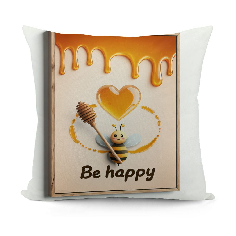 Ulloord Spring Summer Bee Throw Pillow Covers Floral Farmhouse Holiday ...