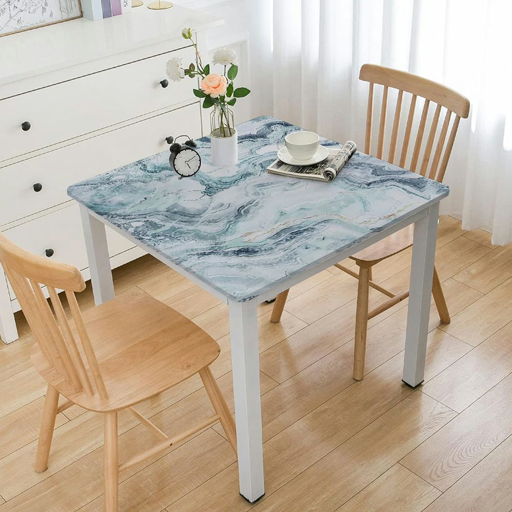 Ulloord Square Fitted , Soft Pastel Toned Wavy Pattern, Elastic Edge ...