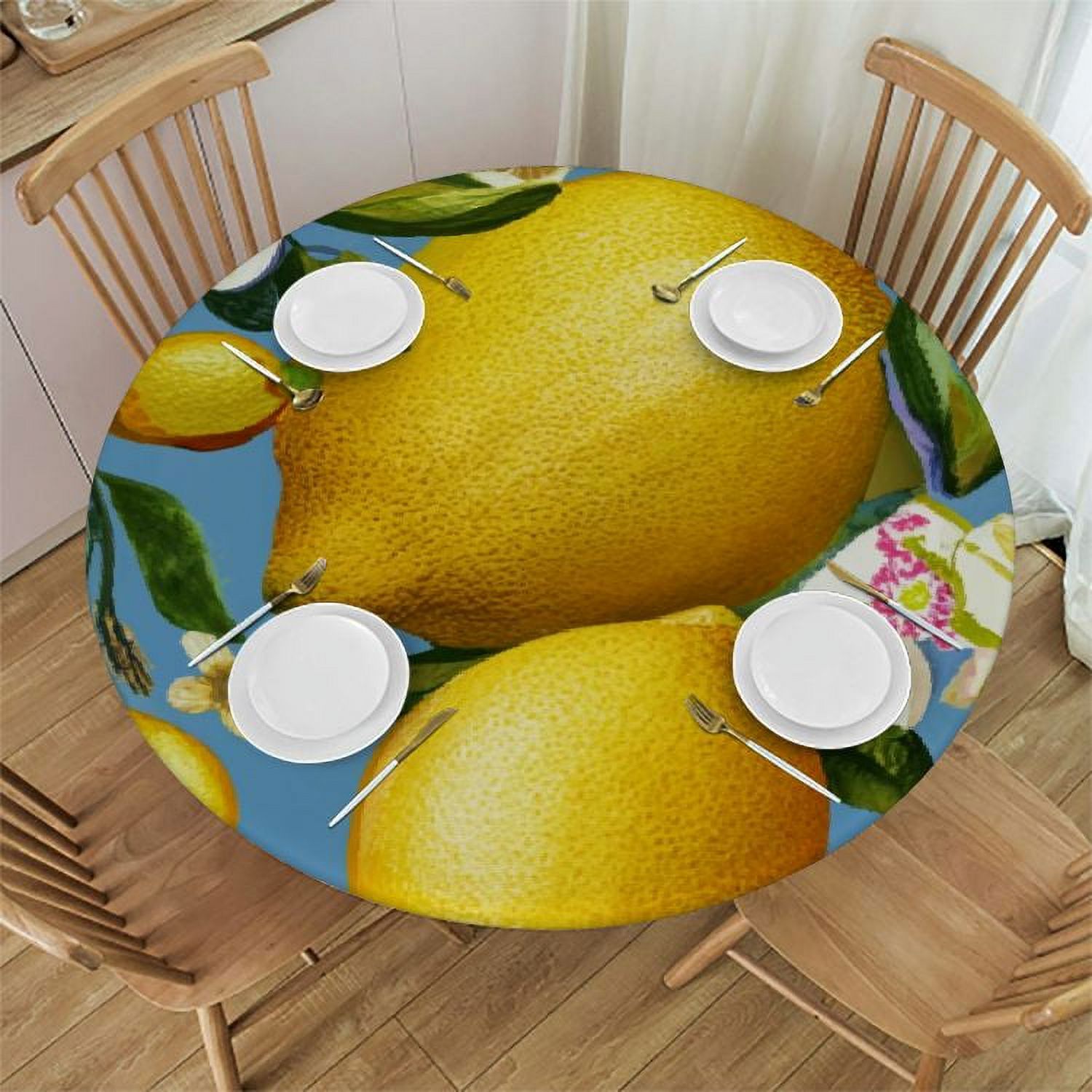 Ulloord Stretch Fitted Table Covers - Waterproof Wipeable Colorfast ...