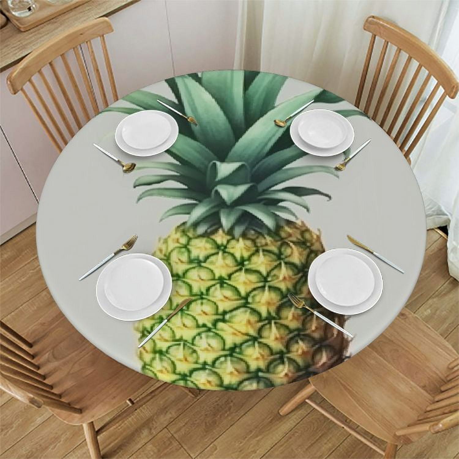 Ulloord Stretch Fitted Table Covers - Waterproof Wipeable Colorfast ...