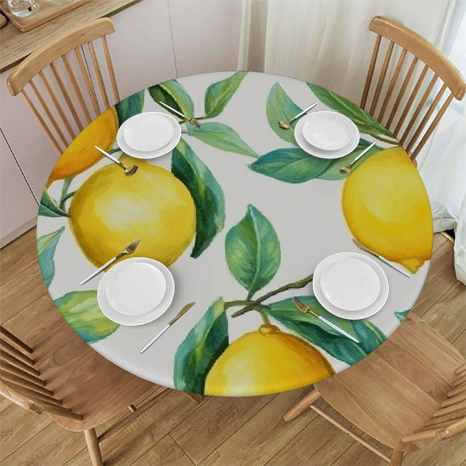 Ulloord Stretch Fitted Table Covers - Waterproof Wipeable Colorfast ...