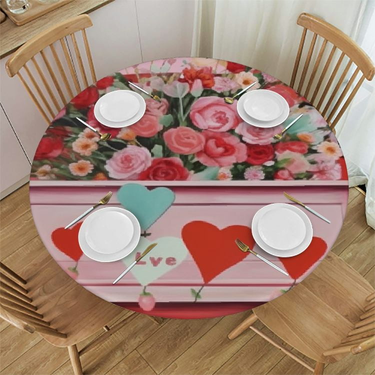 Ulloord Stretch Fitted Table Covers - Waterproof Wipeable Outdoor Table ...