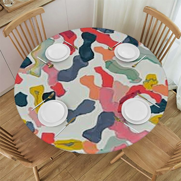 Ulloord Tablecloth Overlay for Round Tables Space Planet Earth in Solar ...