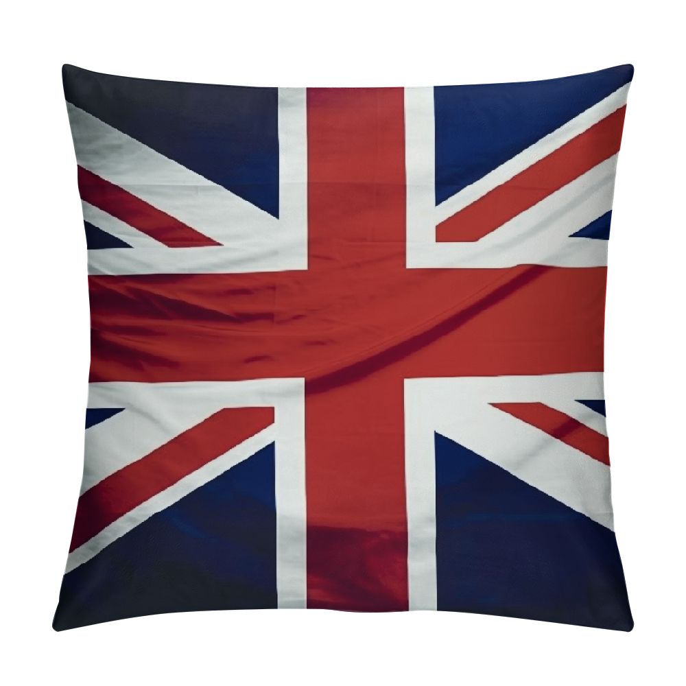 Ulloord Throw Pillow Cover The Union Jack British Flag United Kingdom ...