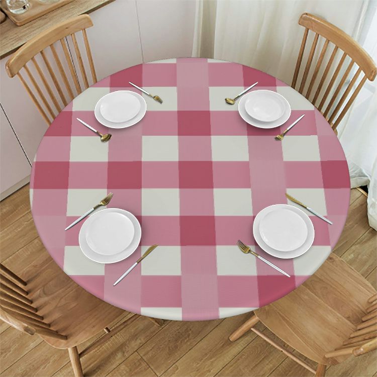 Ulloord Waterproof Round Fitted Table Cover, Frame Elastic Edged ...