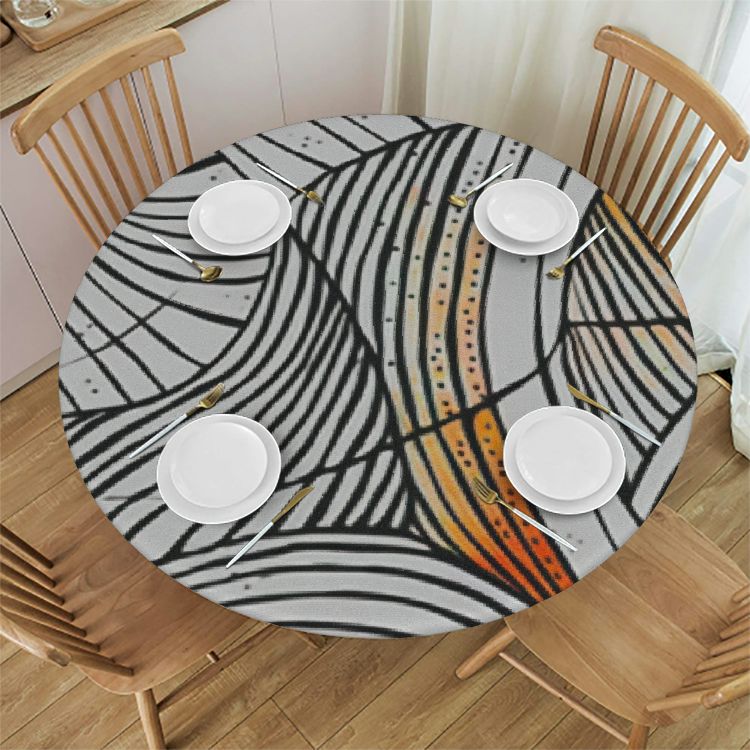 Ulloord White Table Cloth for Round Tables Ocean Table Cloth Round ...