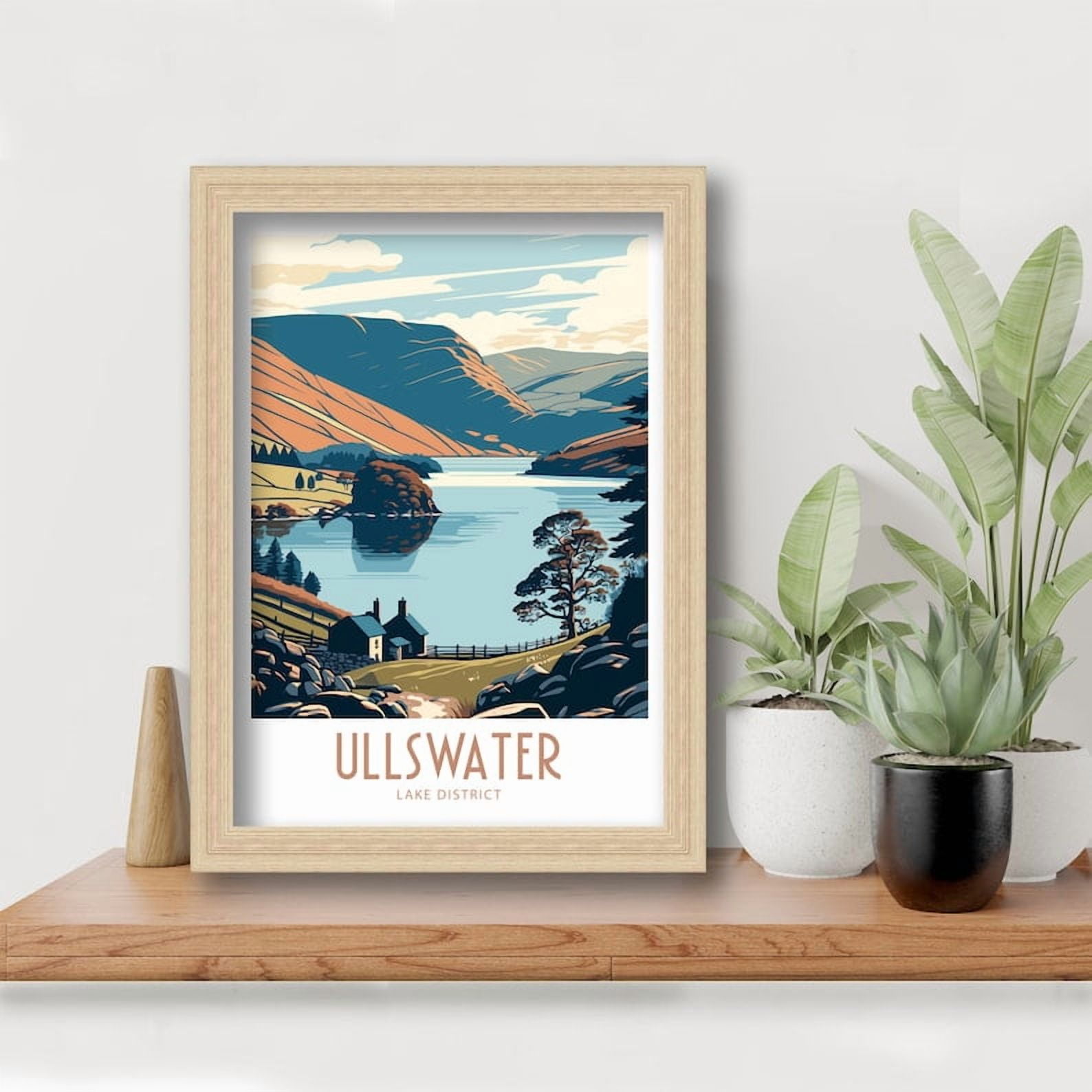 Ullswater Art Print, Lake District English Countryside Poster - Walmart.com