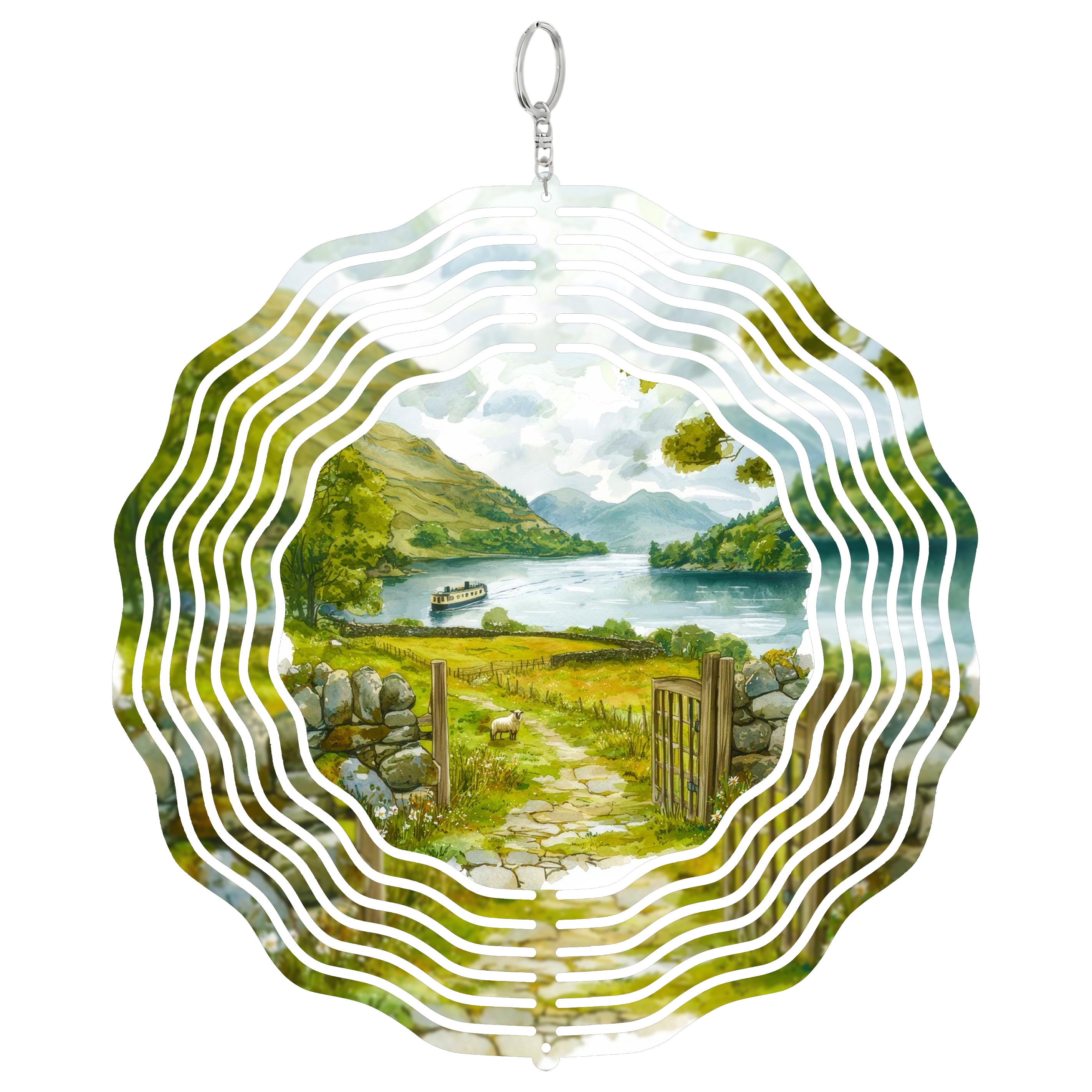 Ullswater Lake District Way 3D Wind Spinner Kinetic Hanging Art Outdoor ...