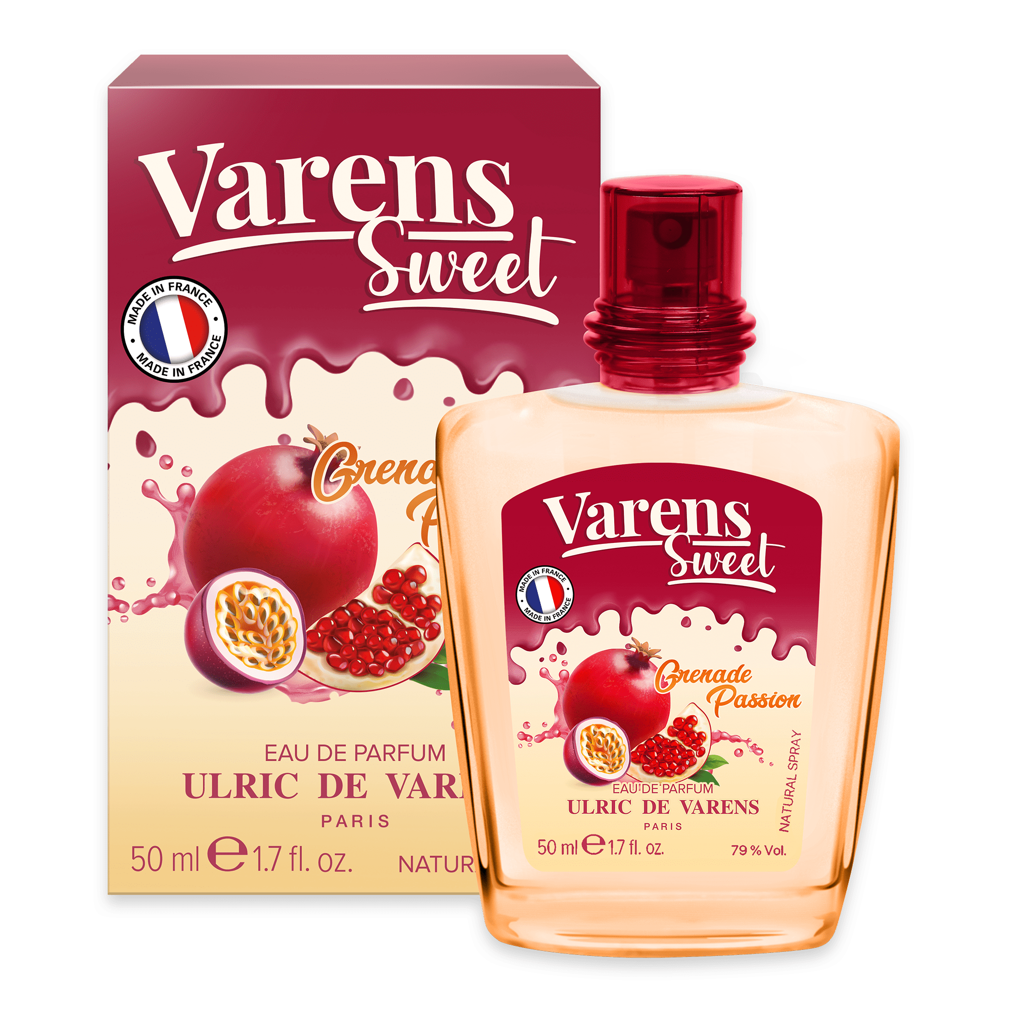 Ulric De Varens Sweet GRENADE PASSION 1.7 Fl Oz Eau De Parfum For Women ...