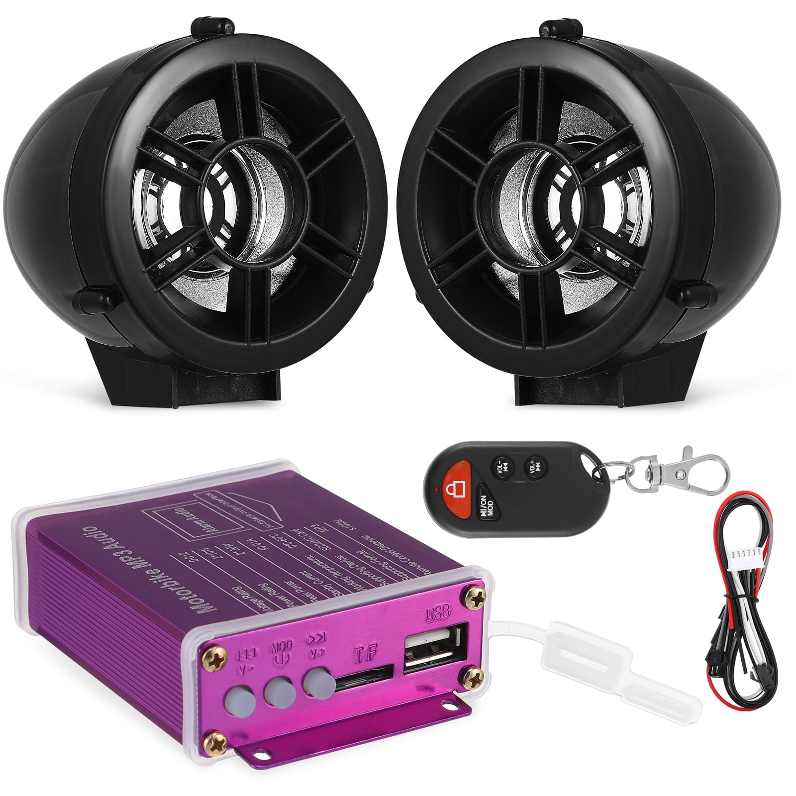 Ulthilift 1 Set Motorcycle Speaker Wireless Motorcycle Stereo ...